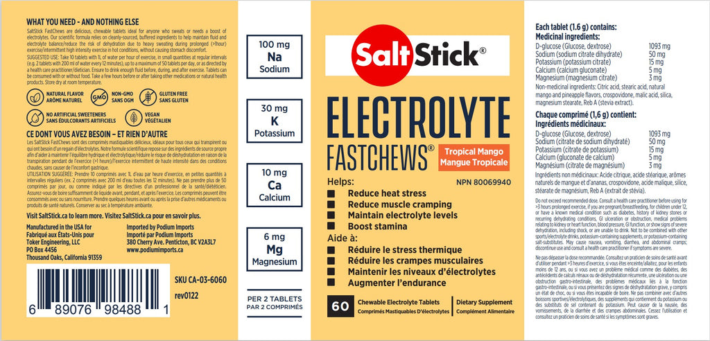 Salt Stick Capsules | Athletes & Runner Tablets - The Podium